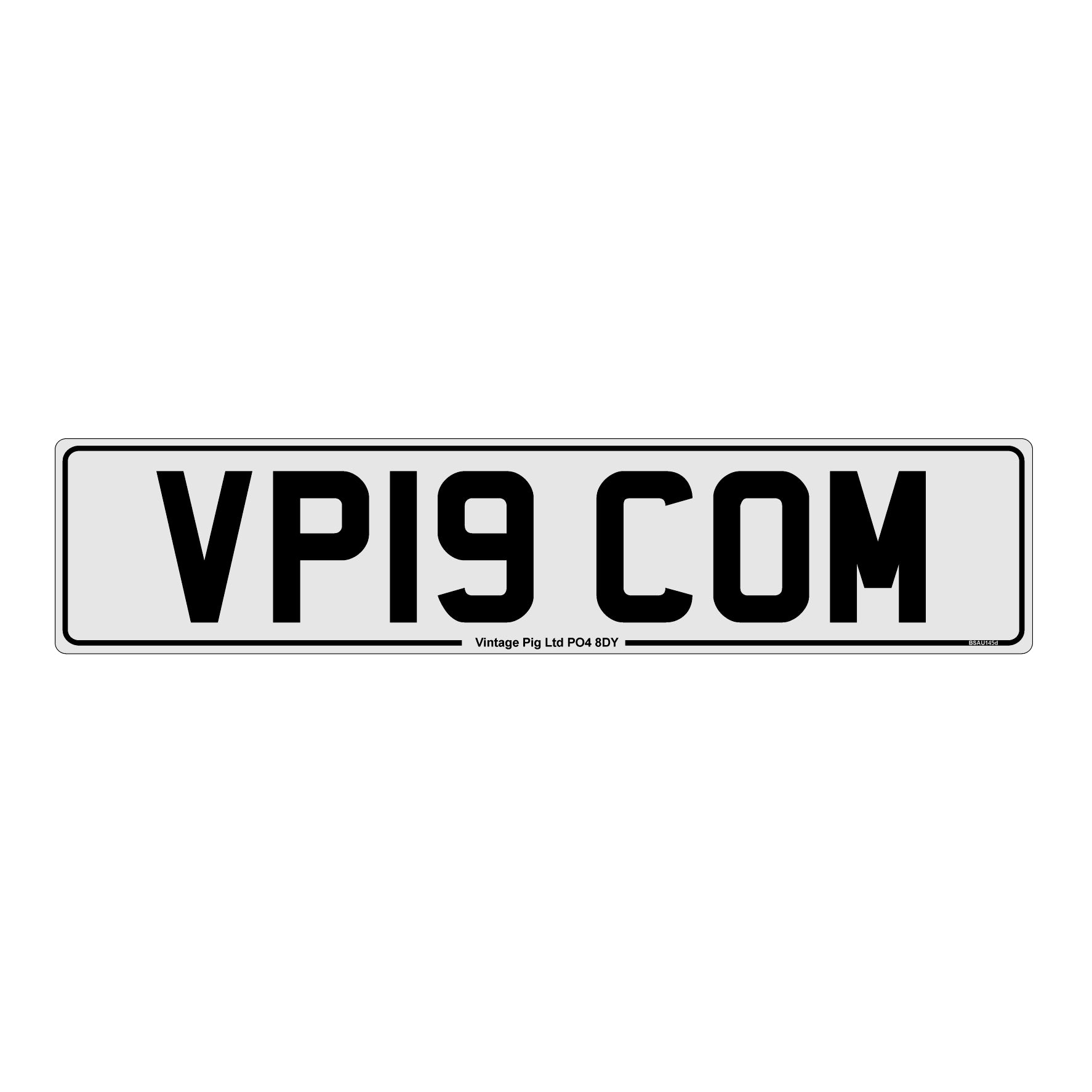 Front Number Plate – Vintage Pig Ltd